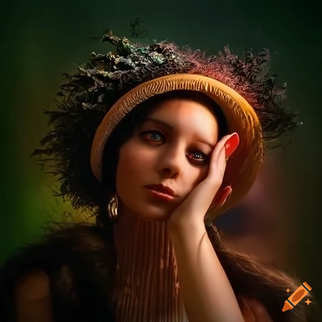 Long haired bohemian hungarian gypsy jewish woman with giant asian ...