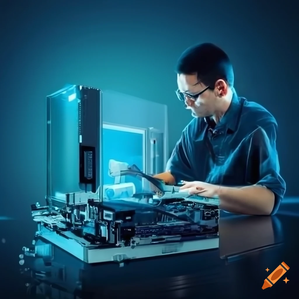 Image containing technical service and computer repair on Craiyon