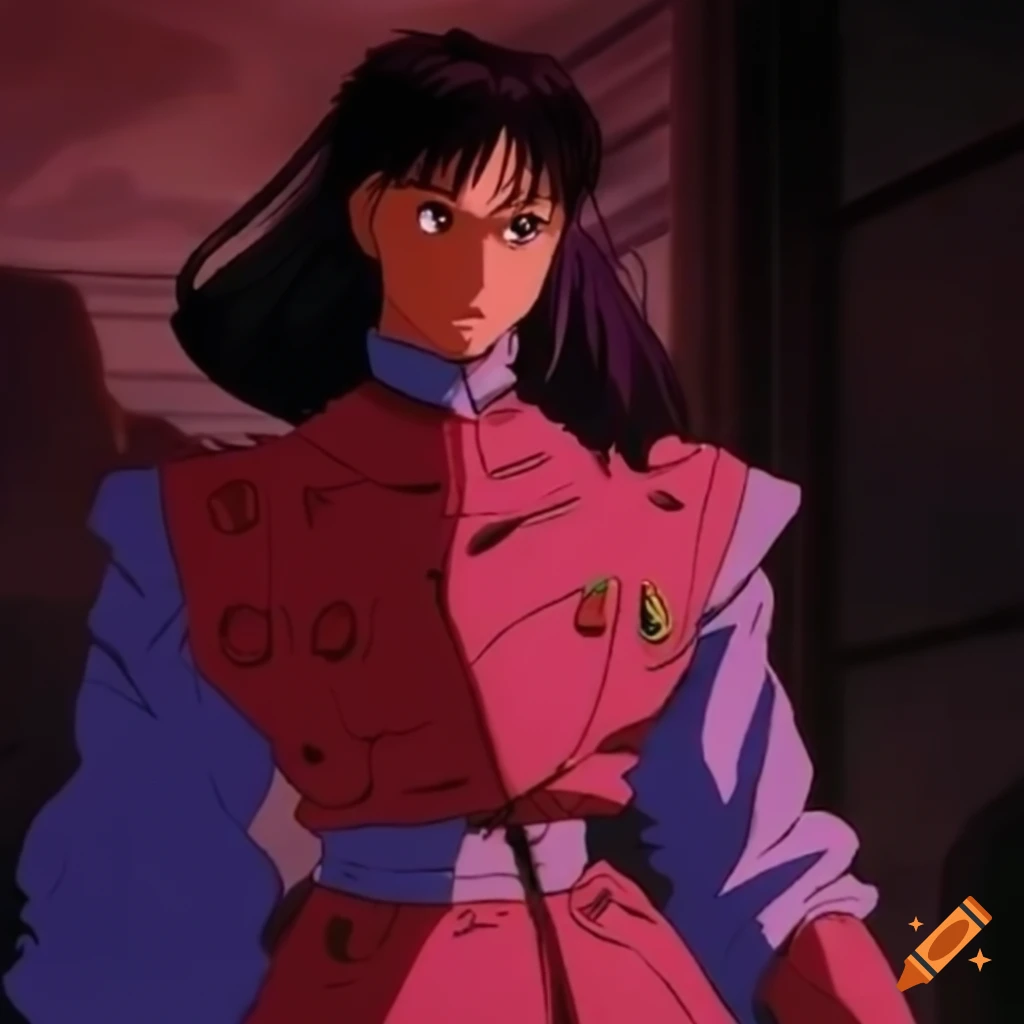 80-90's anime ova, bearded knight