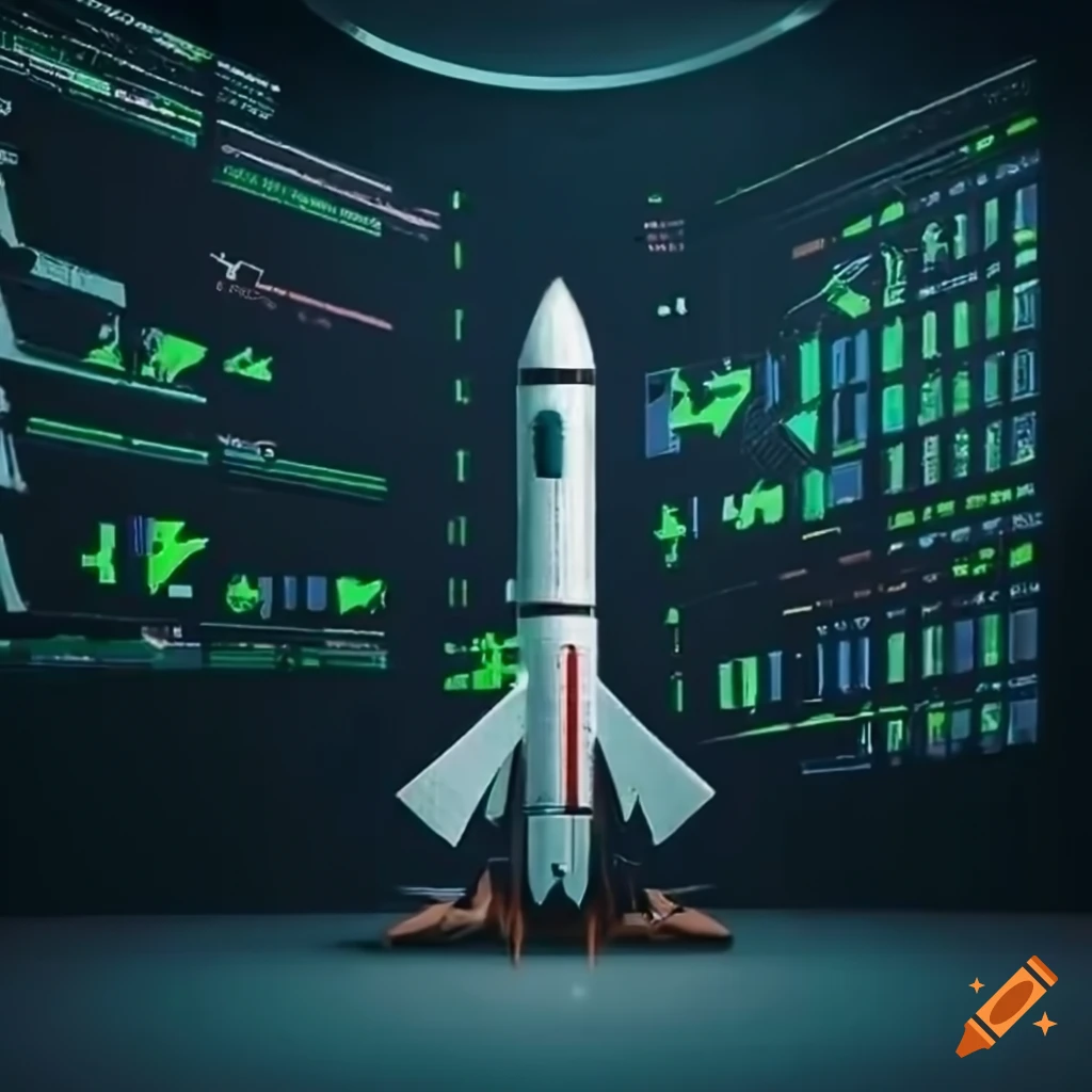 Trader making money, dark theme, space launchpad, finance