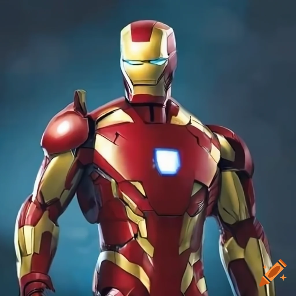 Iron man chad on Craiyon