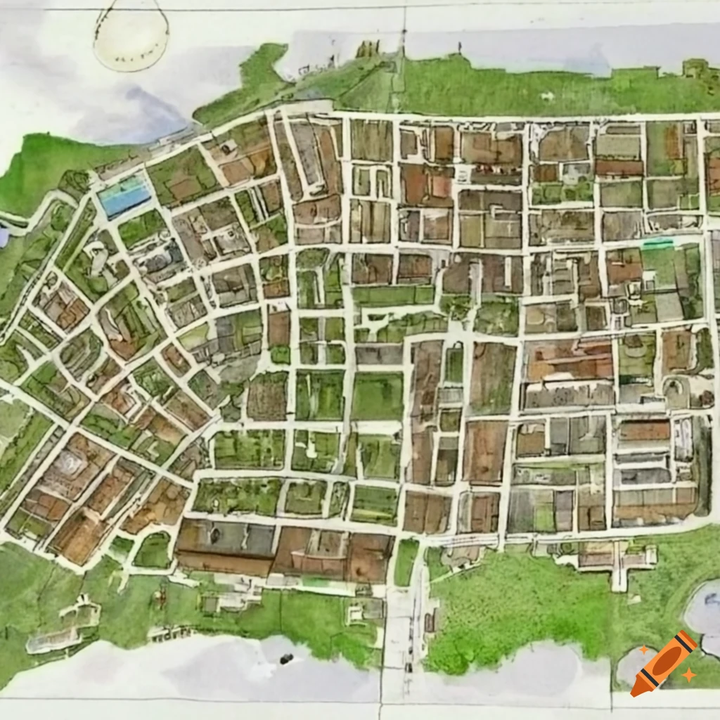 Town plan on Craiyon