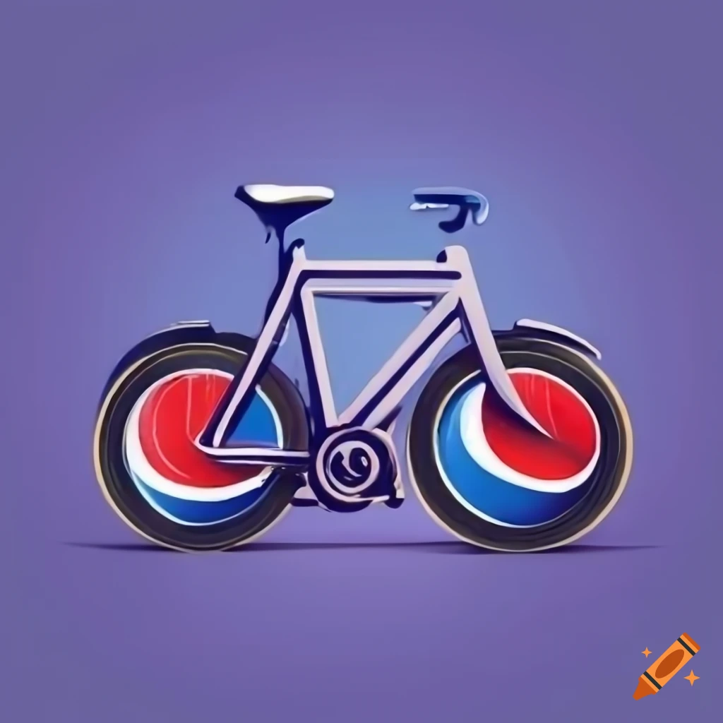 Bicycle pepsi logo abstract