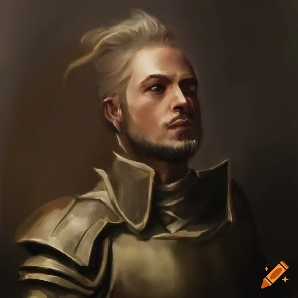 Oil-painting of a paladin