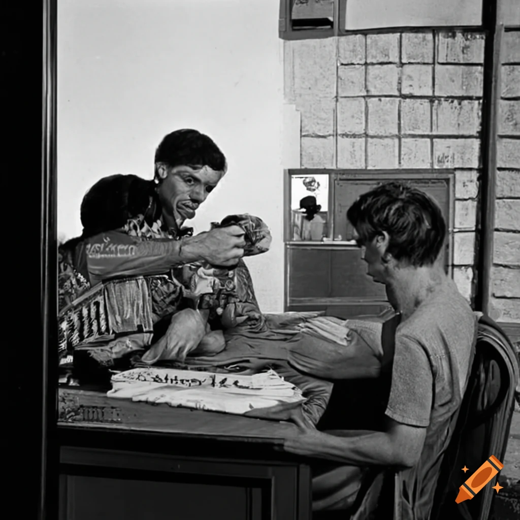 Closeup complex scene by Donn P Crane and Aubrey Beardsley and Jim ...