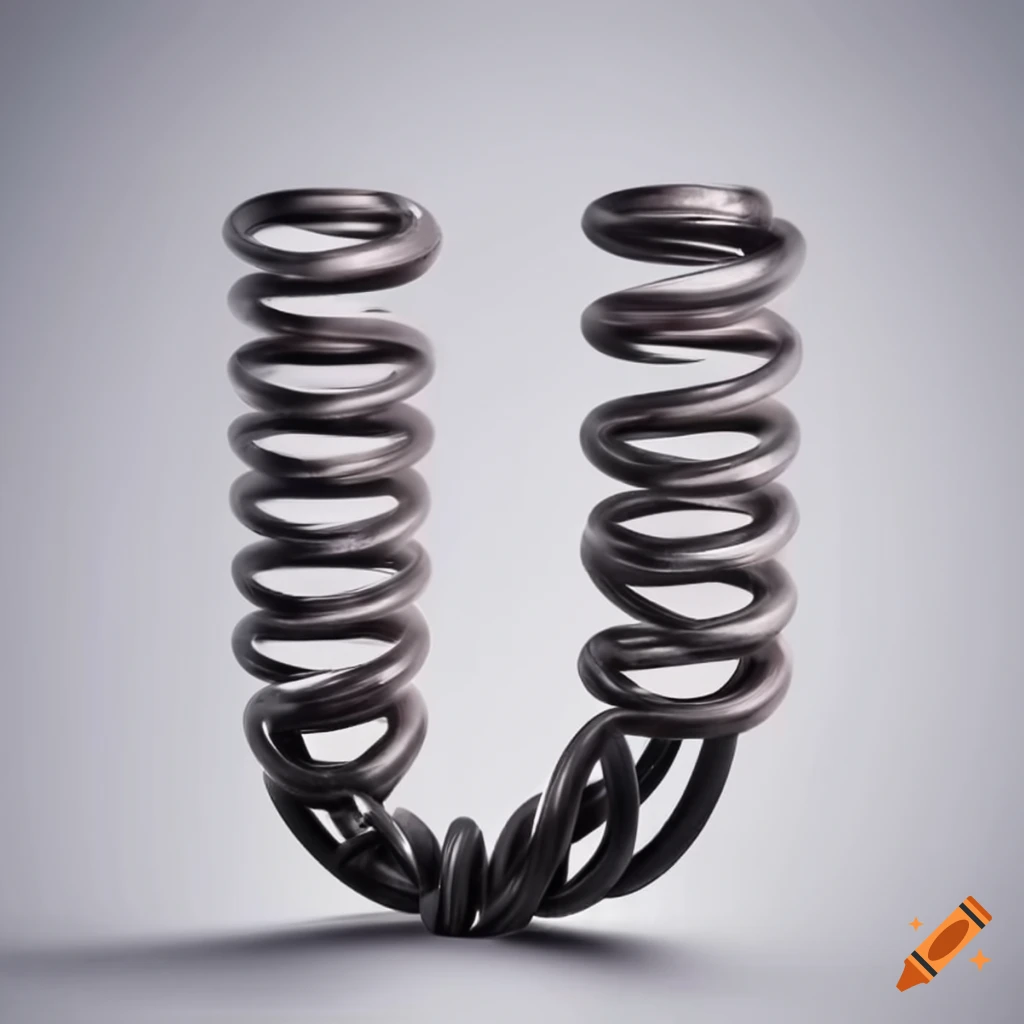 Metal springs for industrial applications in the shape of the letter y