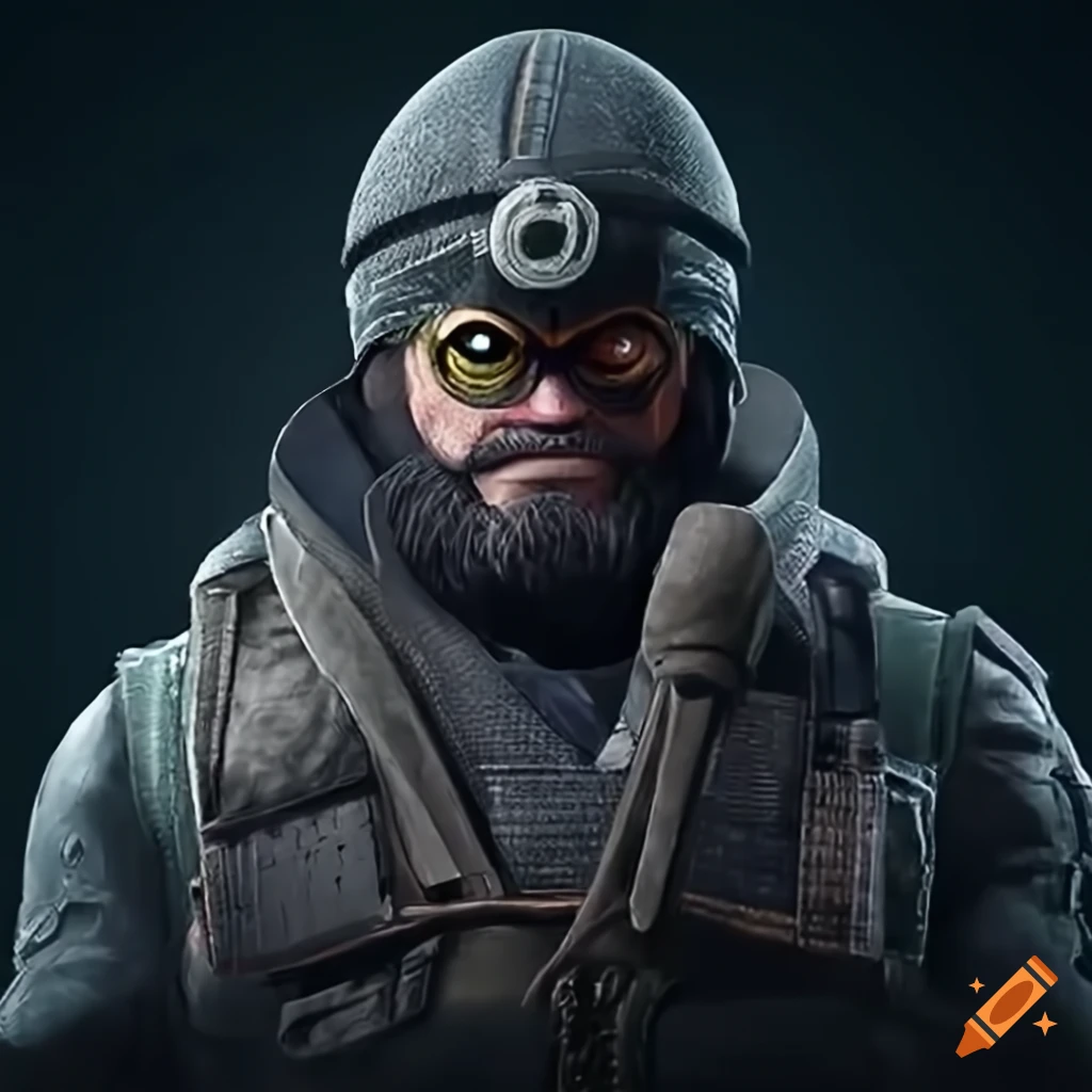 Emote of blackbeard from rainbow six siege