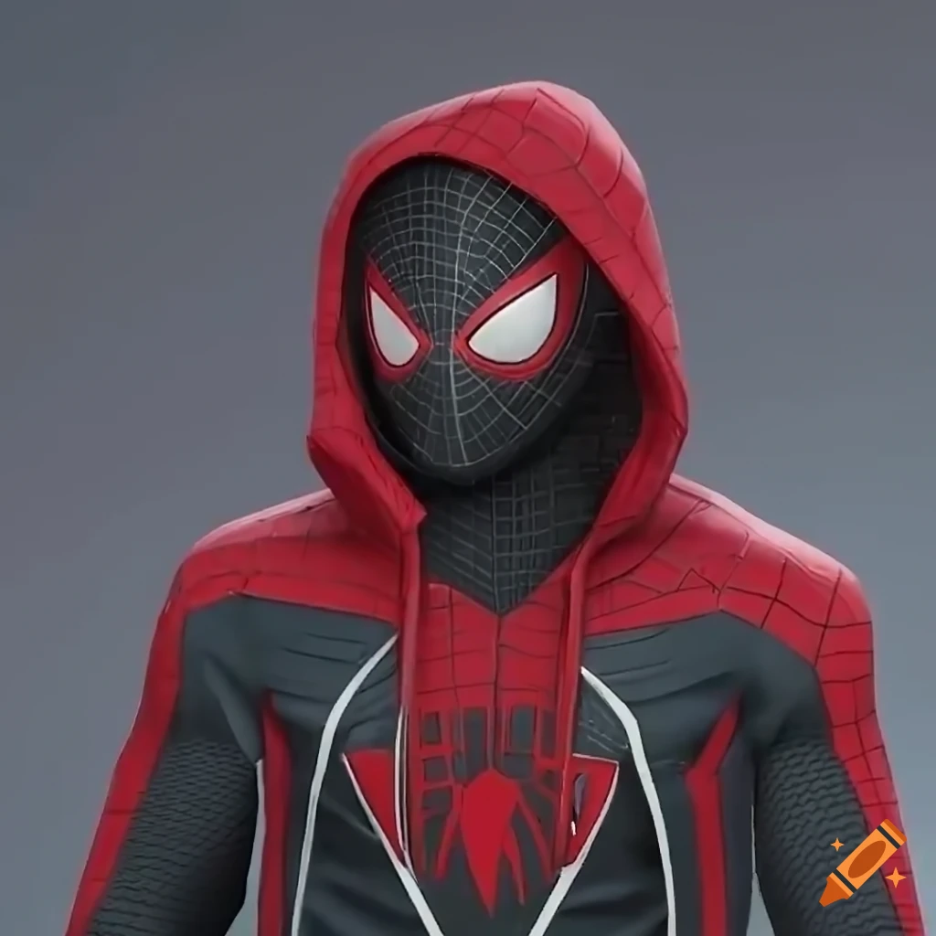 Spider Man Miles Morales With A Hood Hd No Face