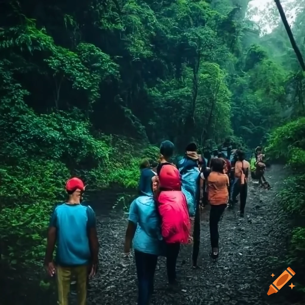 Group of friends enjoying very much on aadrai jungle trek with me in ...