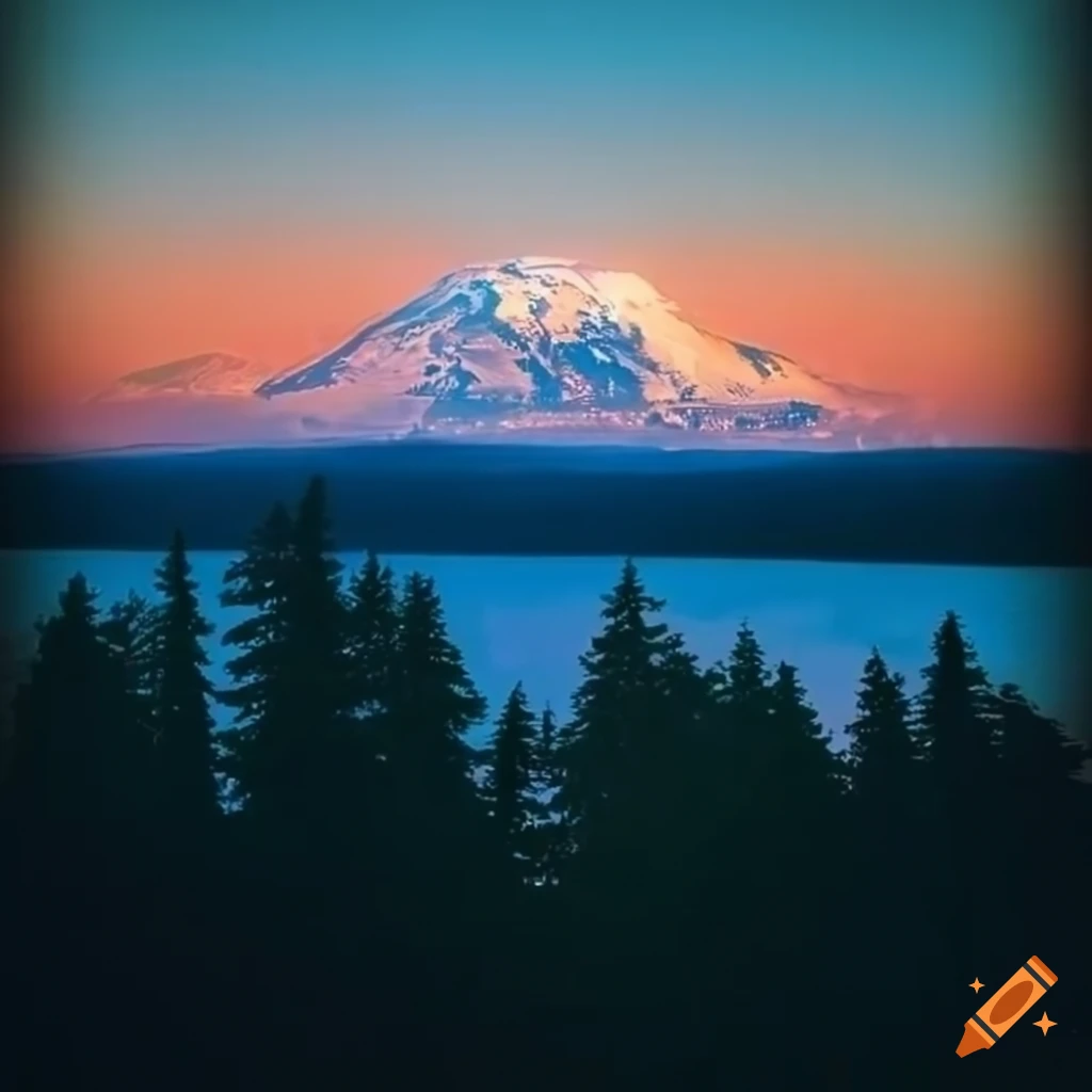 Mount Rainier Drawing