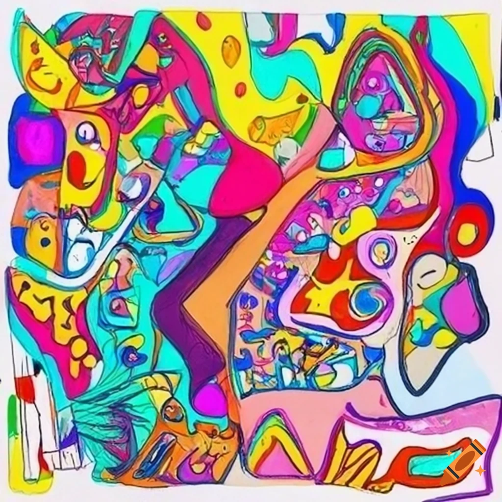 Chaotic doodles inspired by picasso