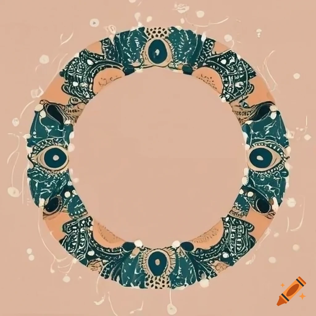 Boho circles with shapes