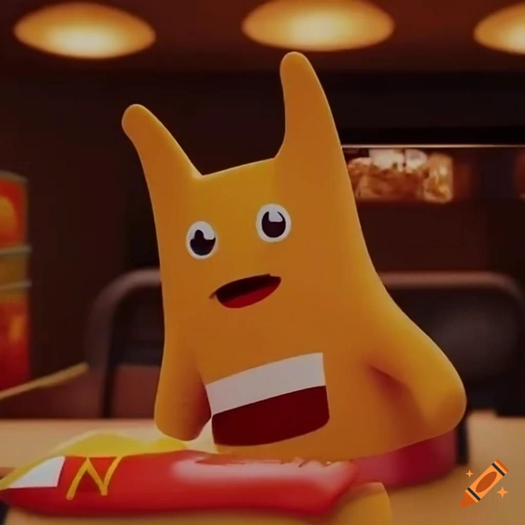 A playful mcdonald's commercial featuring beloved characters in a ...