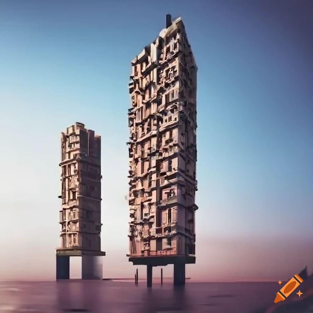 Pixel street view tall apartments