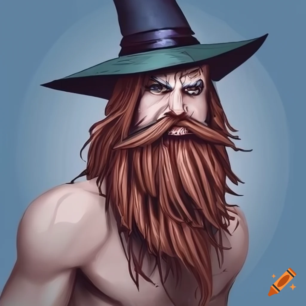 Ld man witch with beard