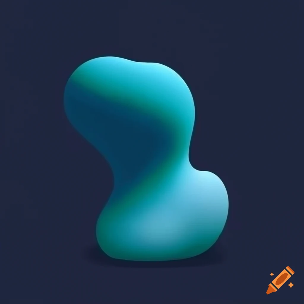Abstract graphic design featuring vibrant blob shapes