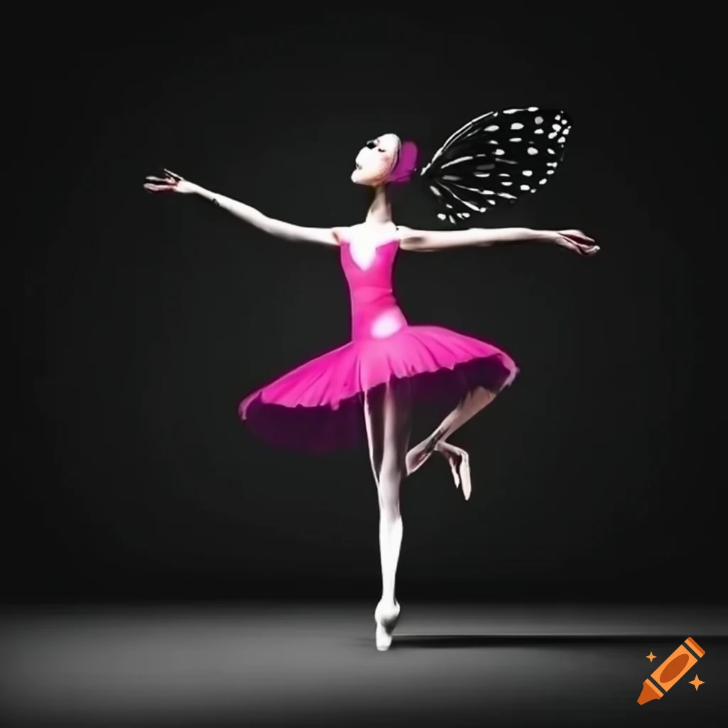 Butterfly doing ballet