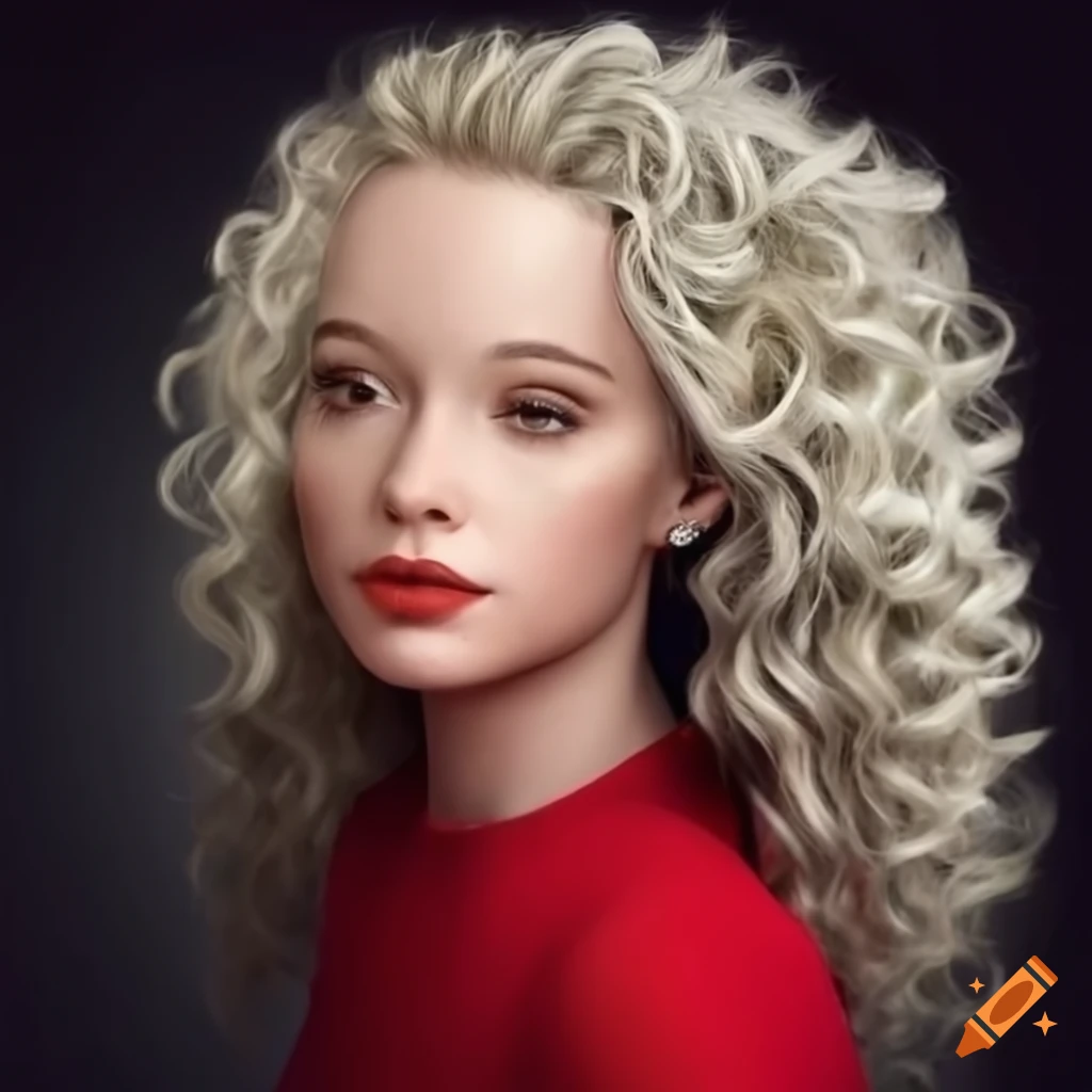 Portrait of a beautiful actress with beautiful very long and amazingly ...