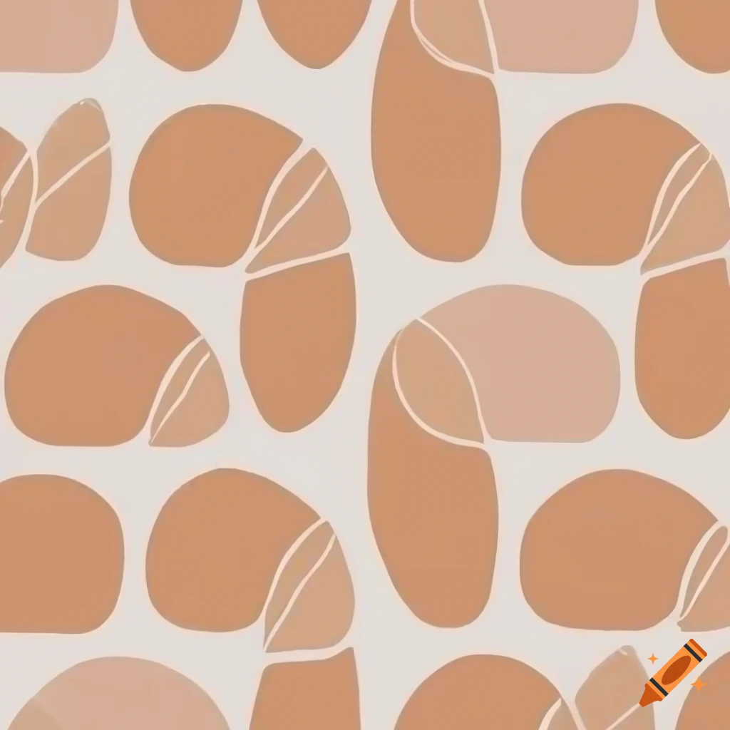 Boho abstract pattern design, lines and coloured geometric shapes and ...