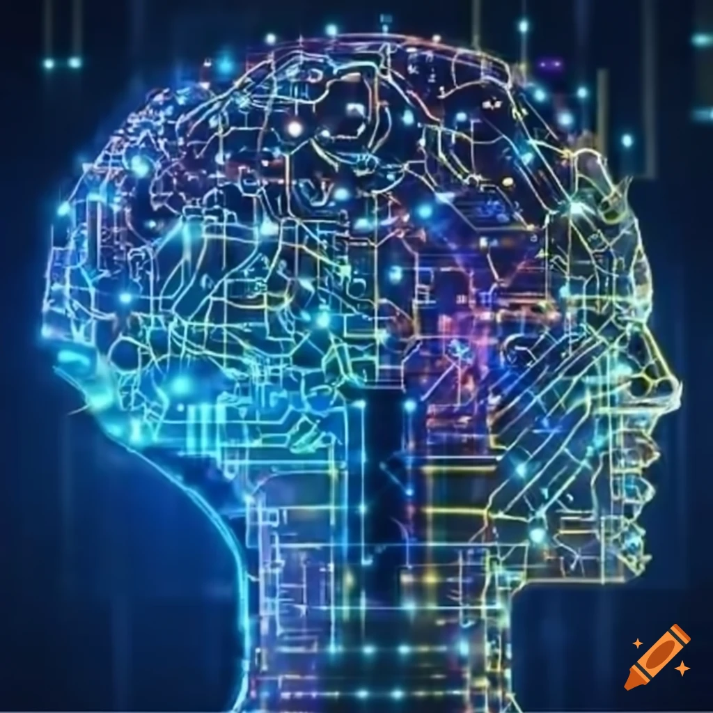 Machine learning, ai, deep learning, neural networks, data processing on Craiyon