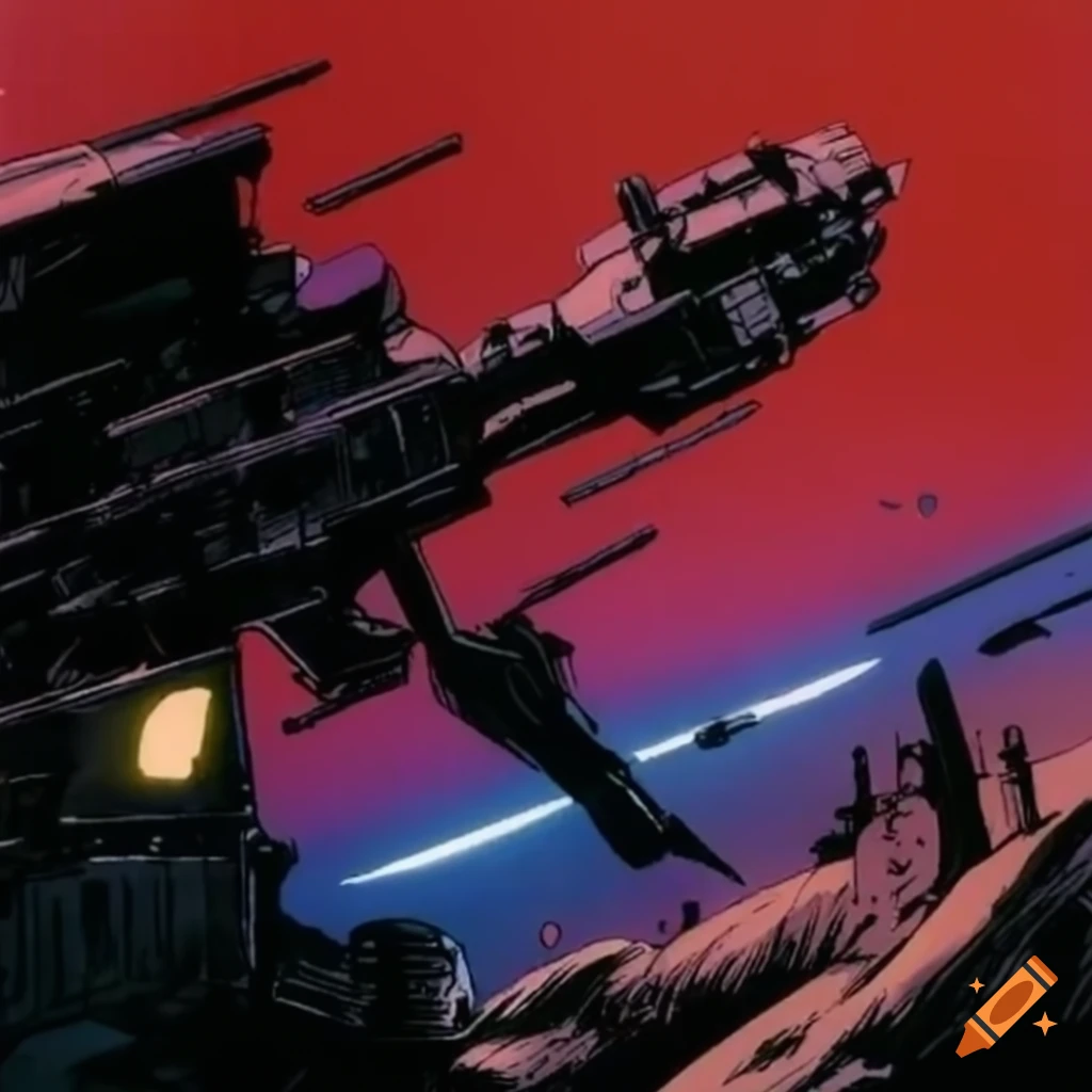 80-90's anime ova, dark horse comics, star wars at-at