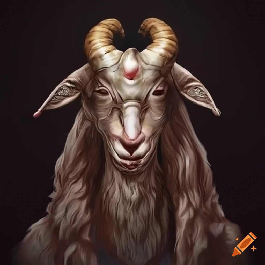 Goat headed humanoid