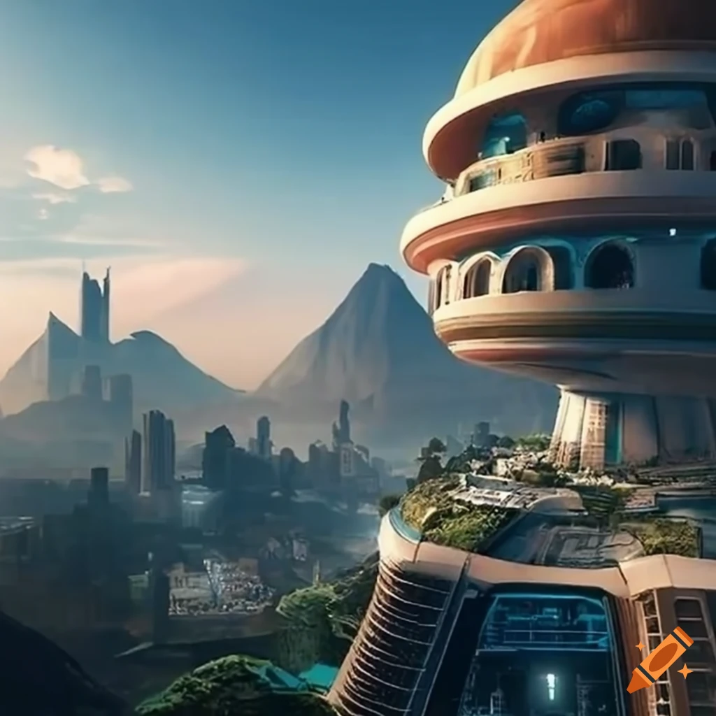 Sci Fi City Tower
