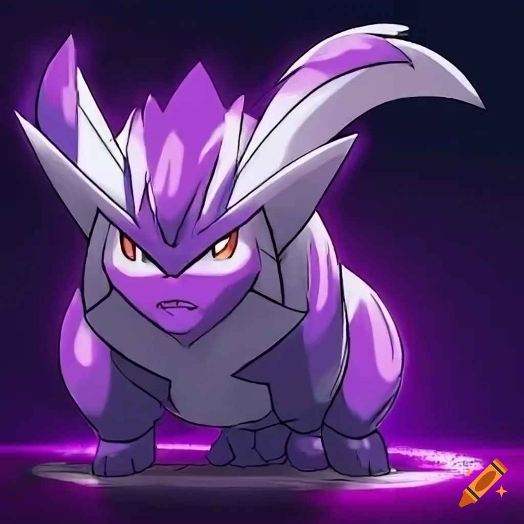 Pokemon that is a purple space marine with lion head