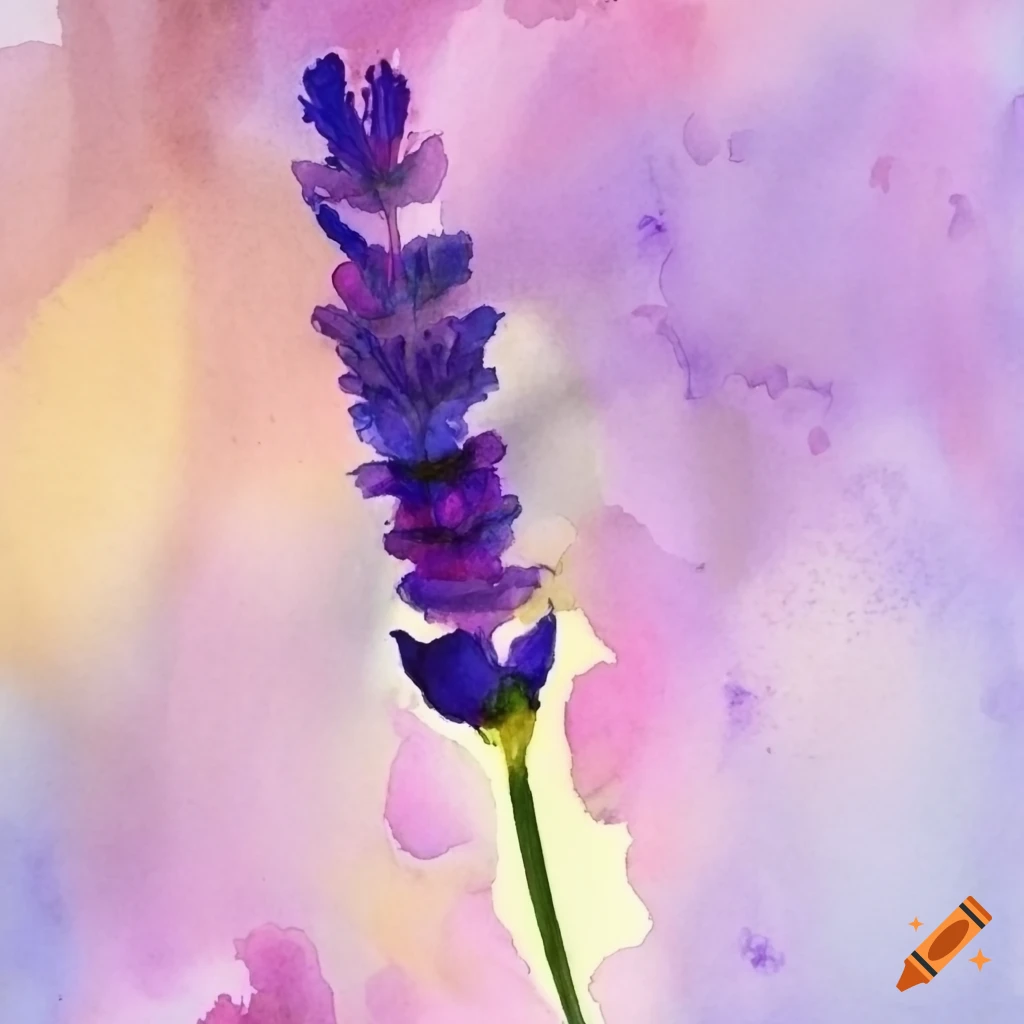 Watercolour lavender