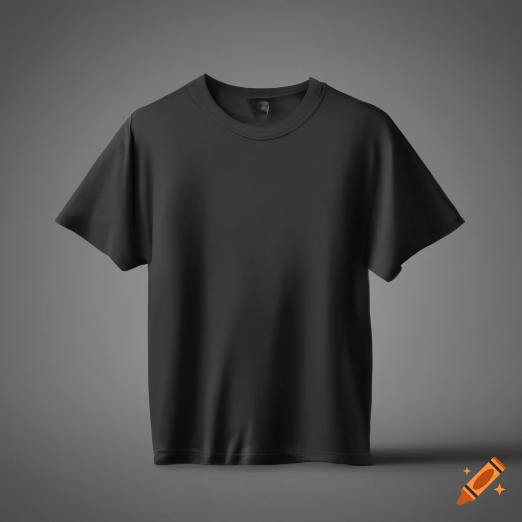 Blank black t shirt