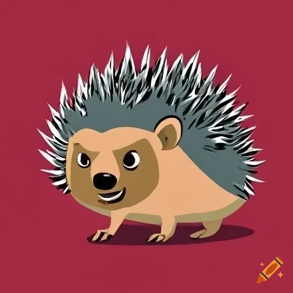 Flag of a republic where all citizens are hedgehogs and the symbol is a ...