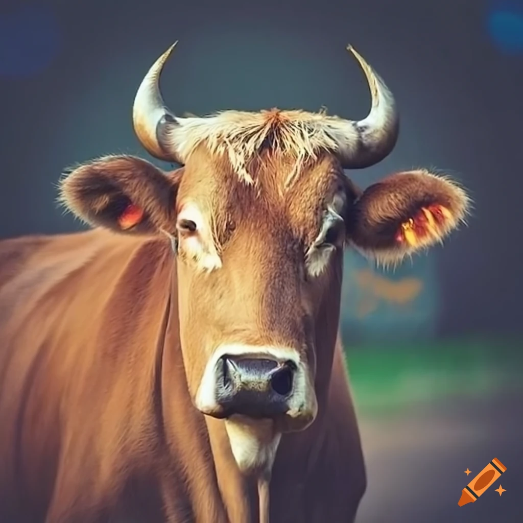 Kazakh cow in moscow