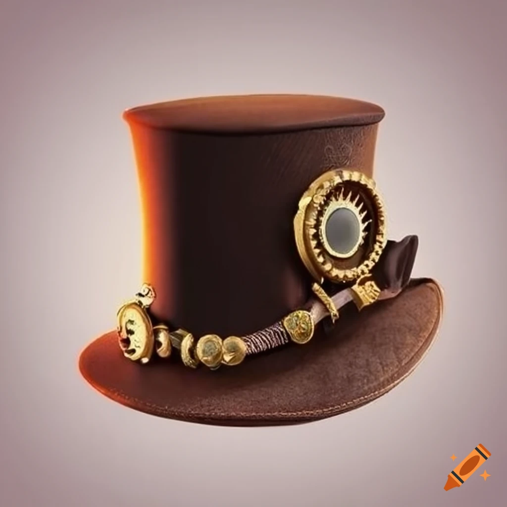 Steampunk top hat on Craiyon