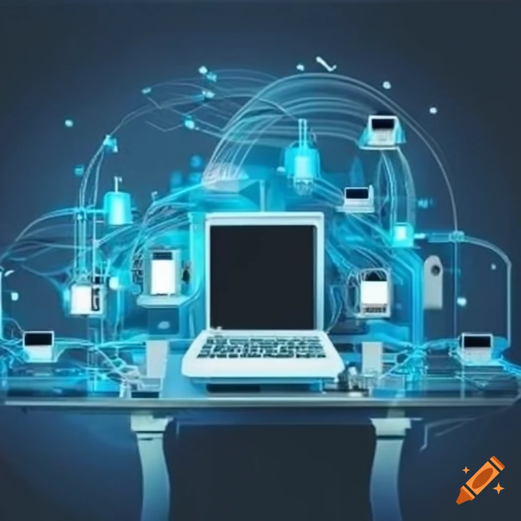 Network computers, users, computers, travel infomation on Craiyon