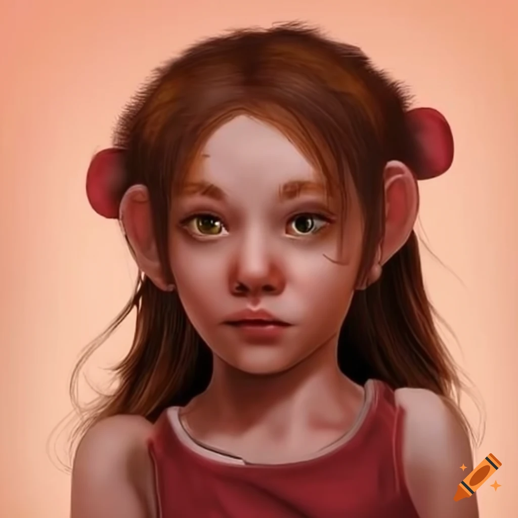 A mouse kid female human