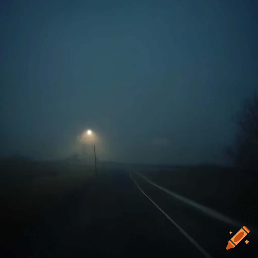 Real life, liminal space, a suburban space, with houses , dim lighting ...