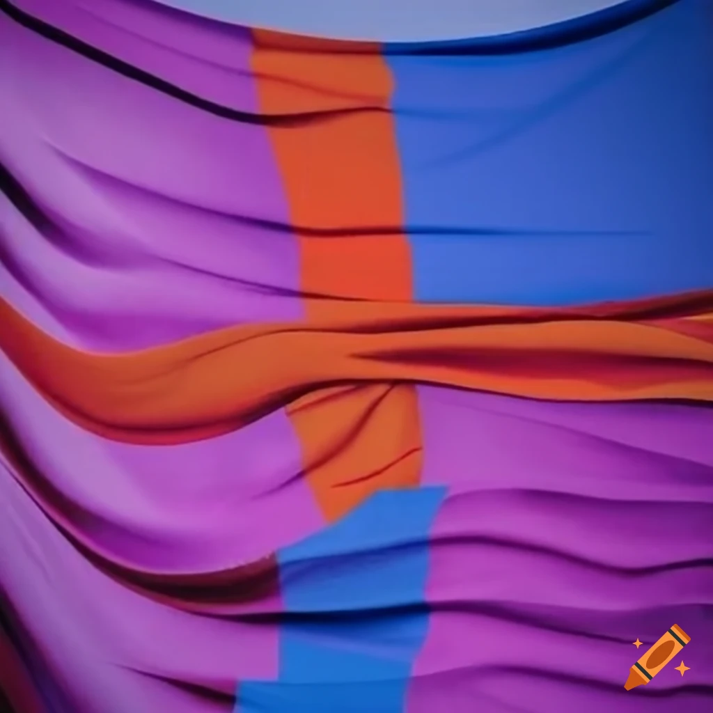 Red yellow blue violet flag on Craiyon