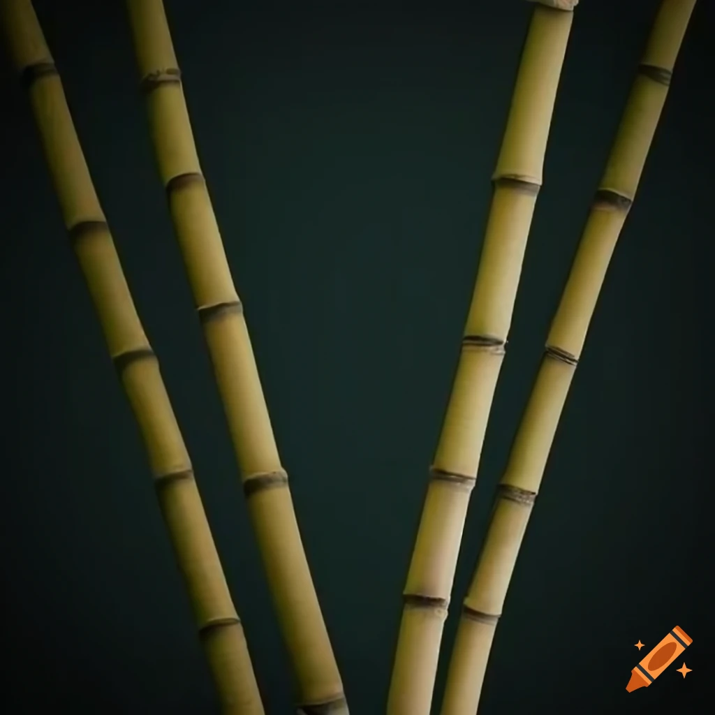 Bamboo album art, minimalist background on Craiyon