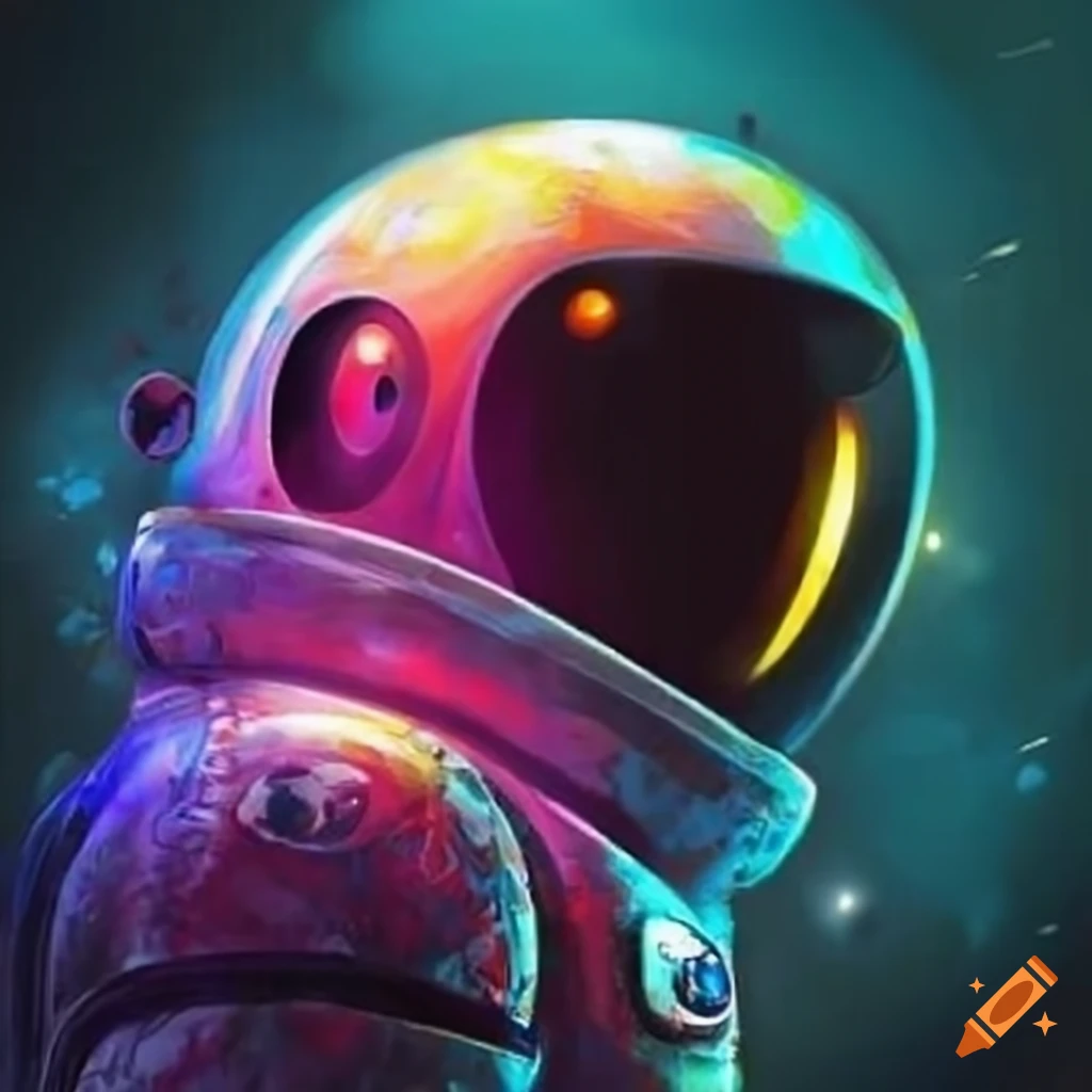 Cool spaceman profile picture on Craiyon