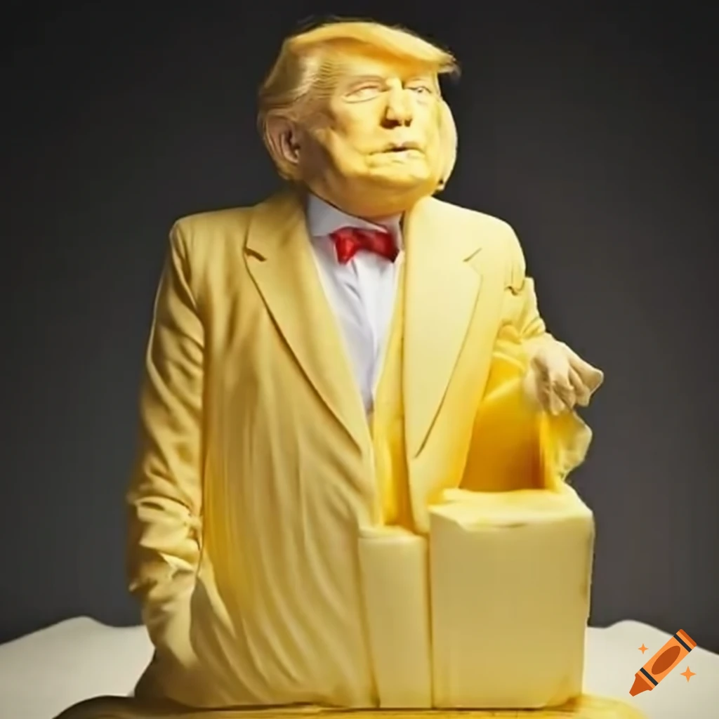 Donald trump made of butter