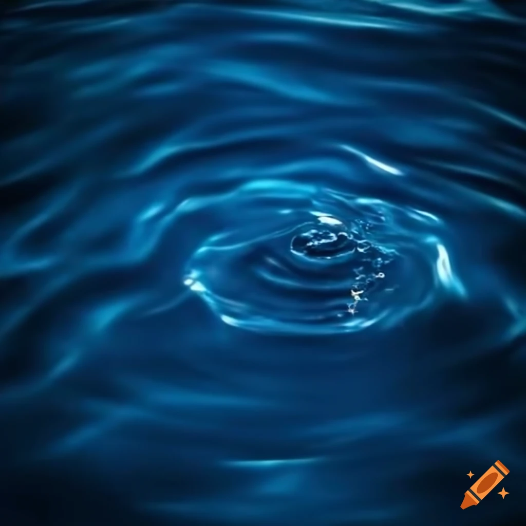 Mystical water ripples on Craiyon