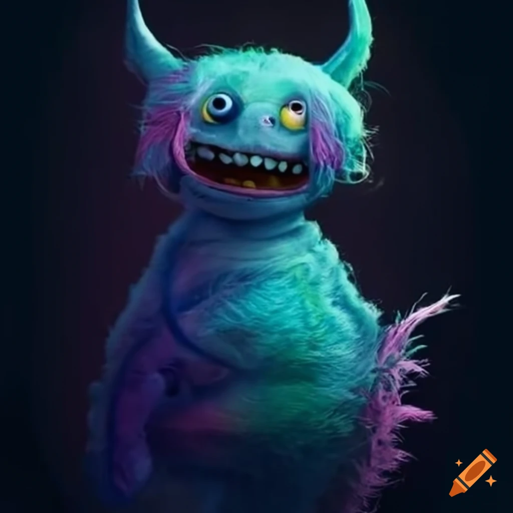 Sweet monster for a kindergarten on Craiyon