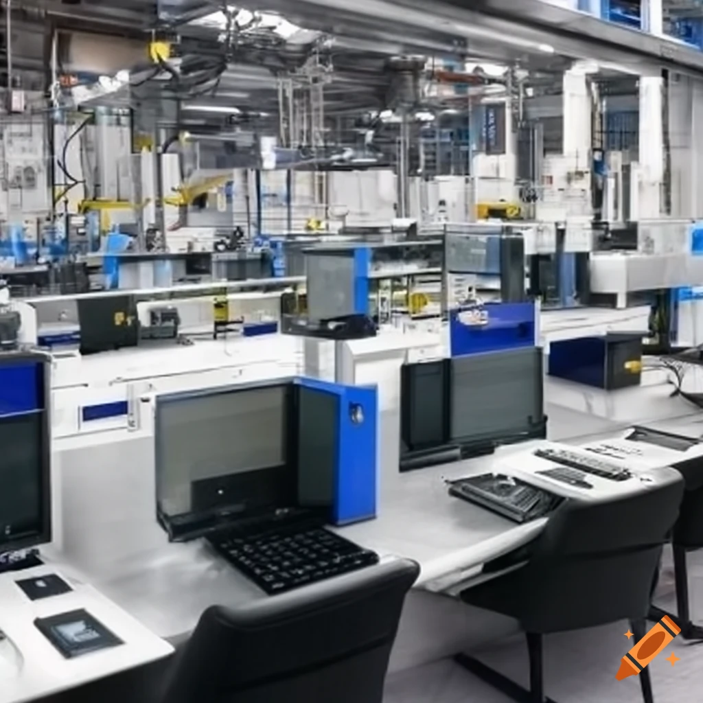 5S methodology principles, computer workstation inside modern ...