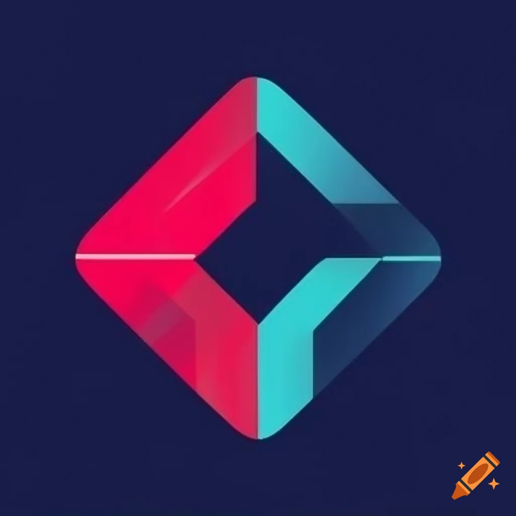 Modern logo design around atoms theme