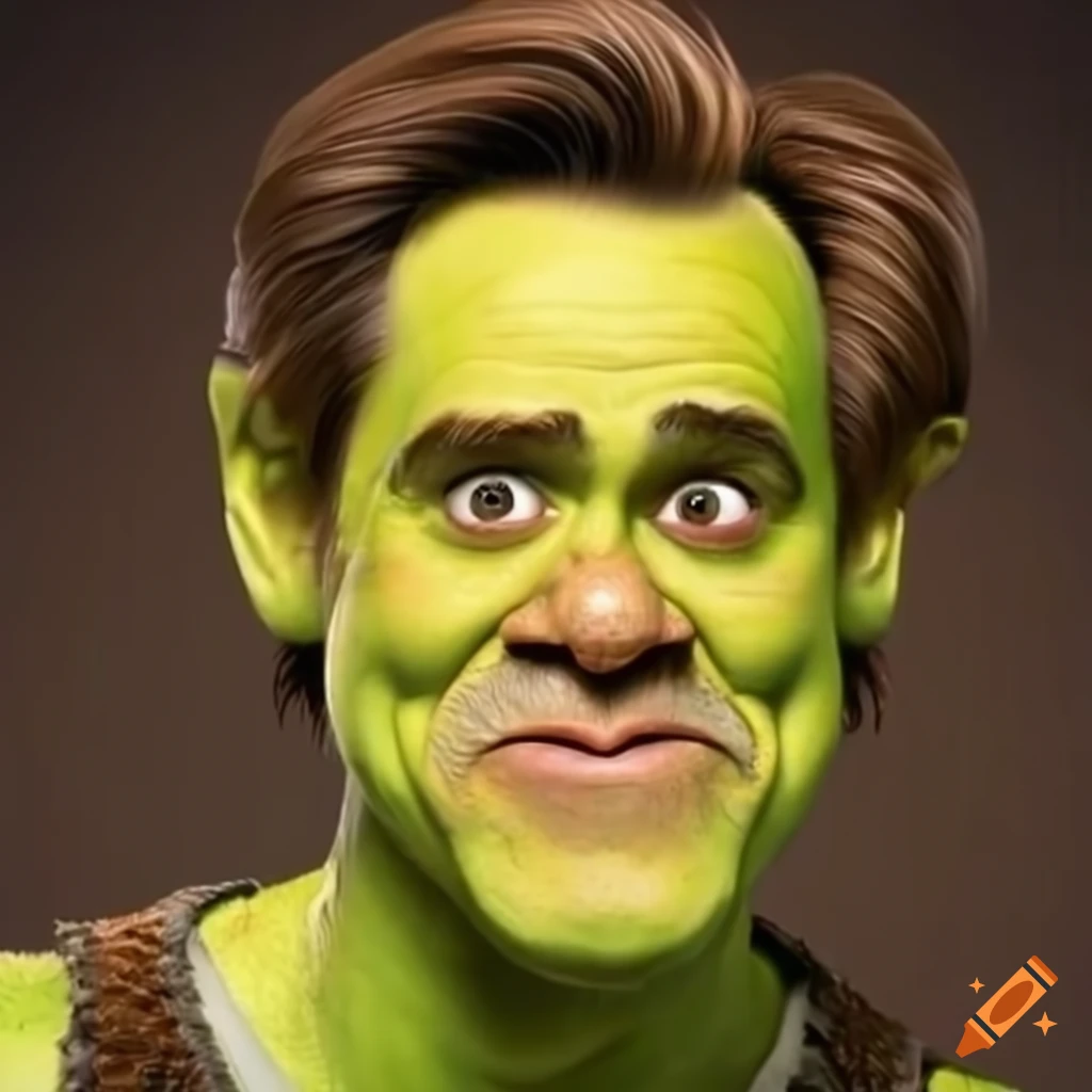 Jim carrey as shrek