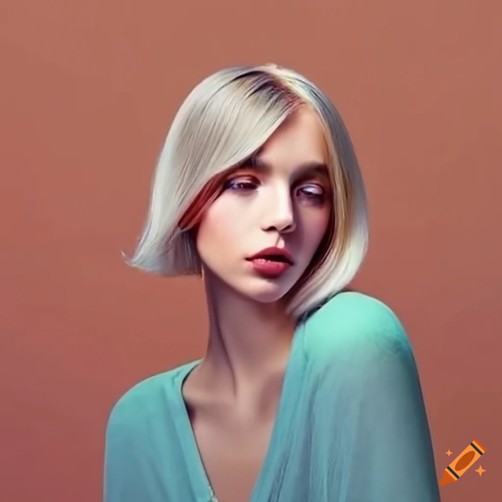 The image showcases a young woman with the EOS Study Cut, a specialized ...