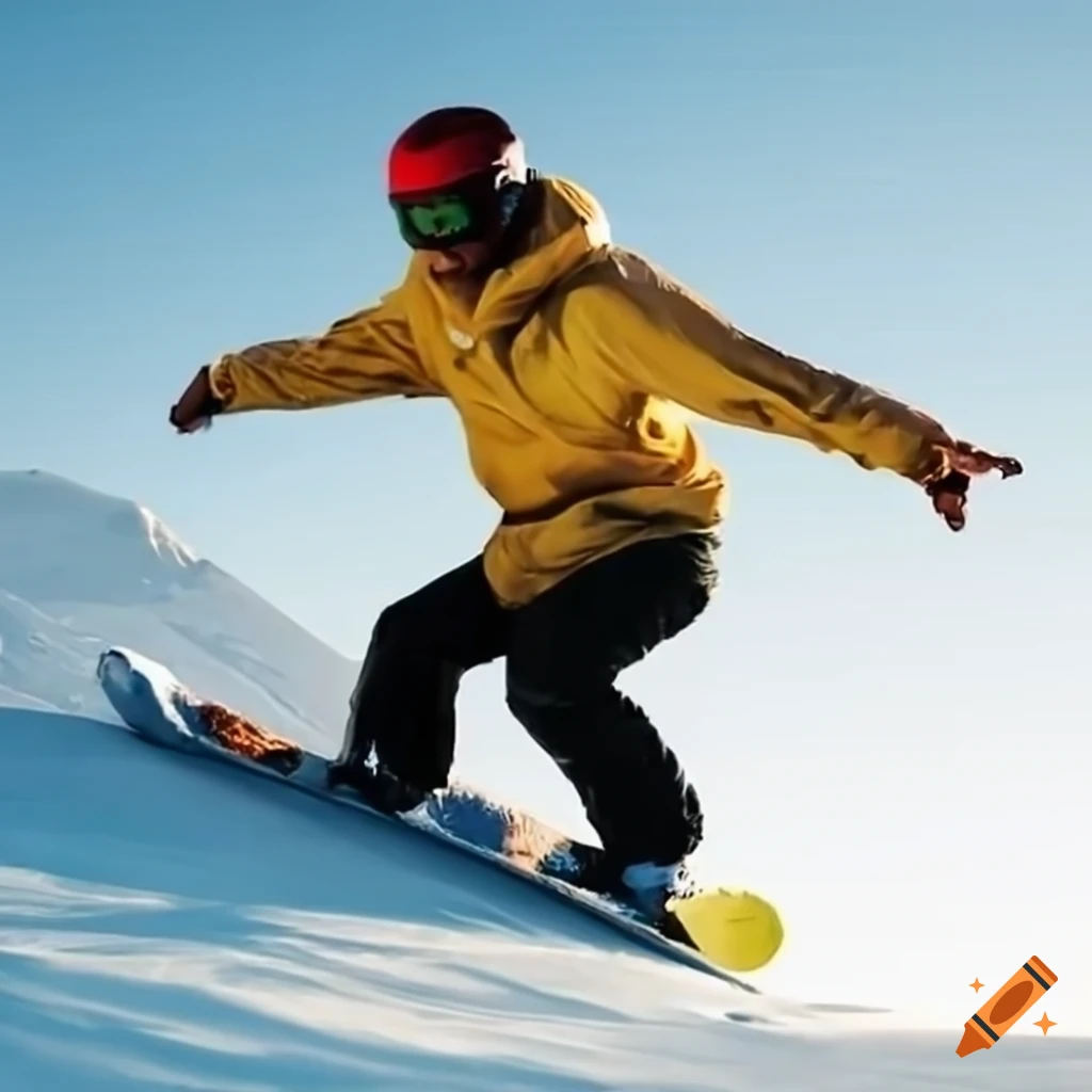 Jesus snowboarding on Craiyon