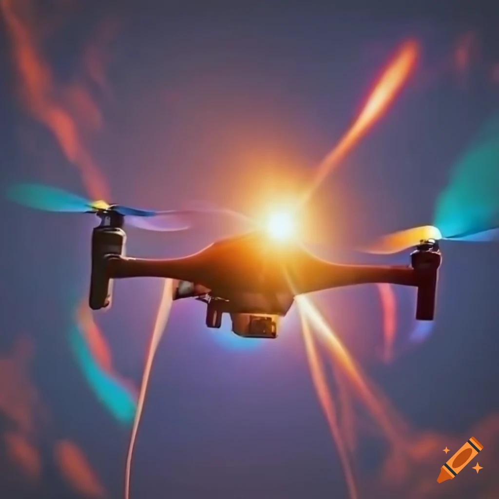 As the sun reaches its peak, students in a classroom engage in a drone ...