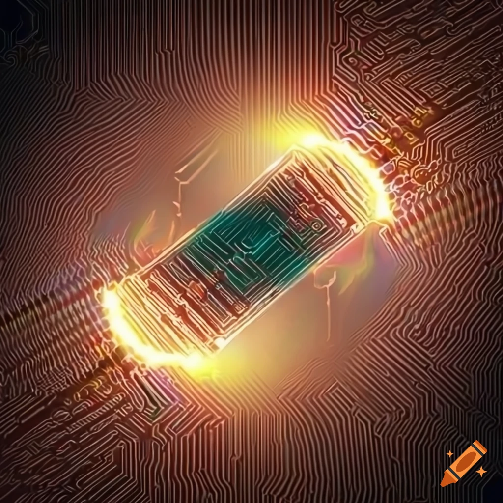 Circuit, chiplet, wavelet, fourier, binary, electricity, cedar on Craiyon