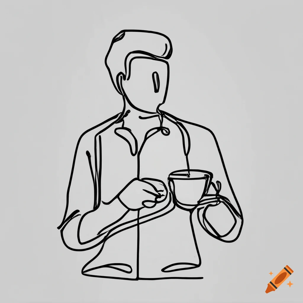 Simple Coffee Cup Drawing